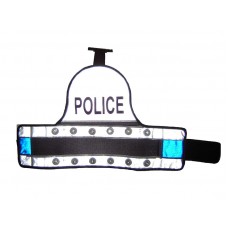 Blue Police LED Armbands